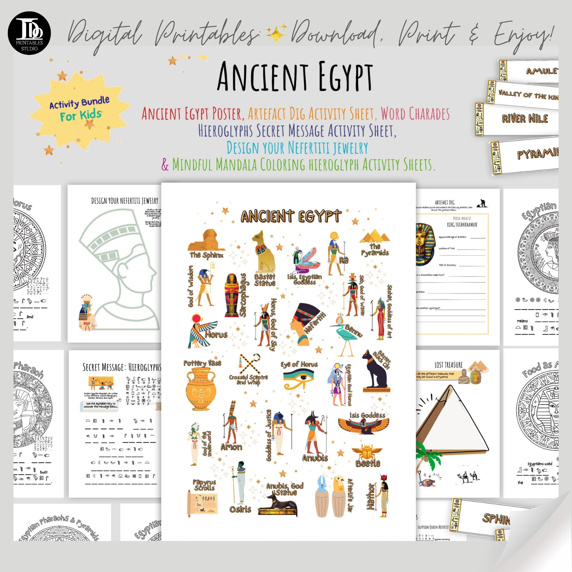 Ancient Egypt Printable Activities - Mom Printable